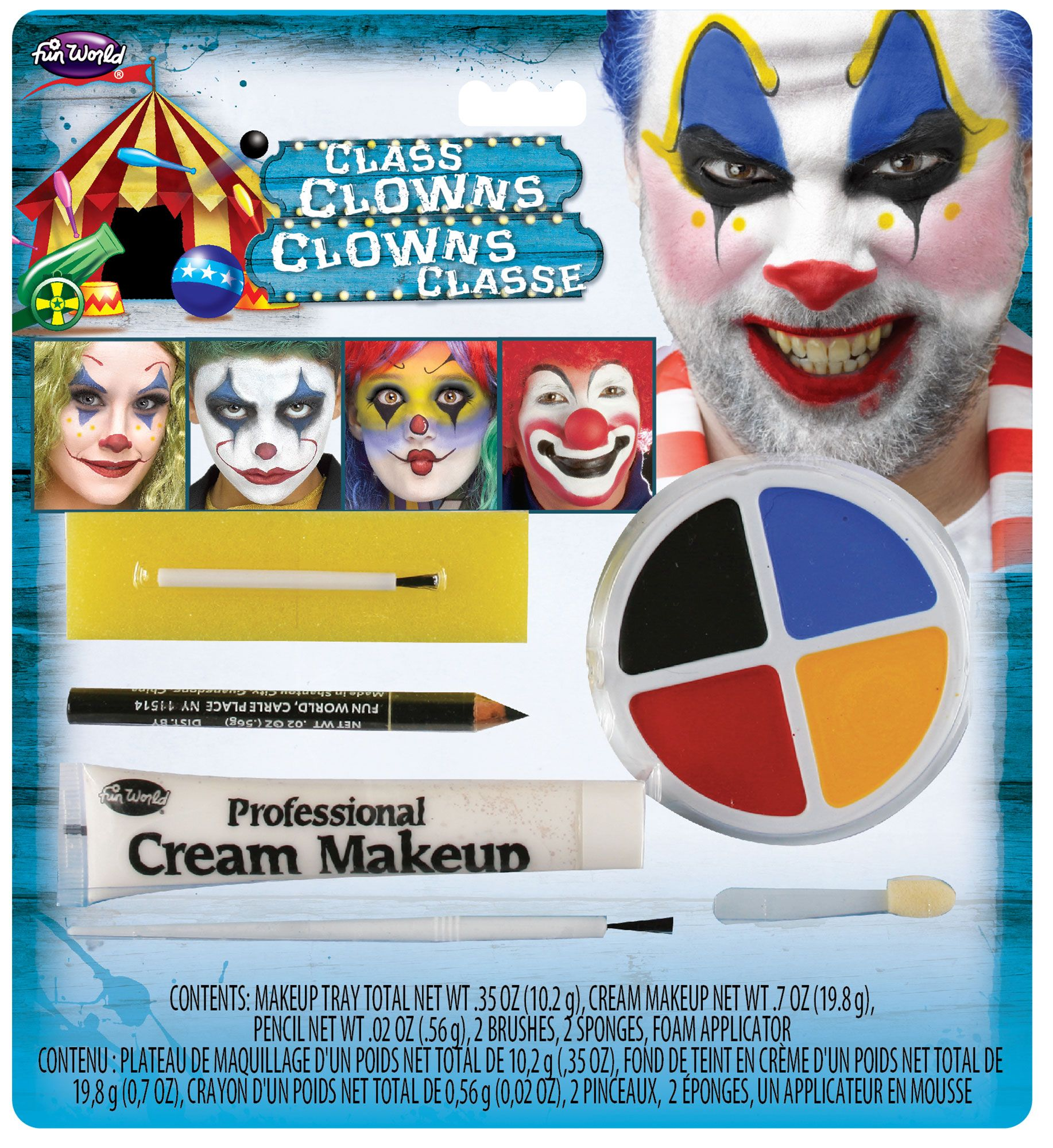 KIT MAQUILLAJE PAYASO + ACCES – Party Fiesta RD