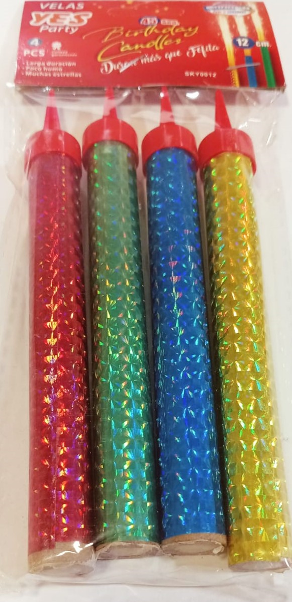 VELAS DE BENGALA PAQ 5 UDS – Party Fiesta RD