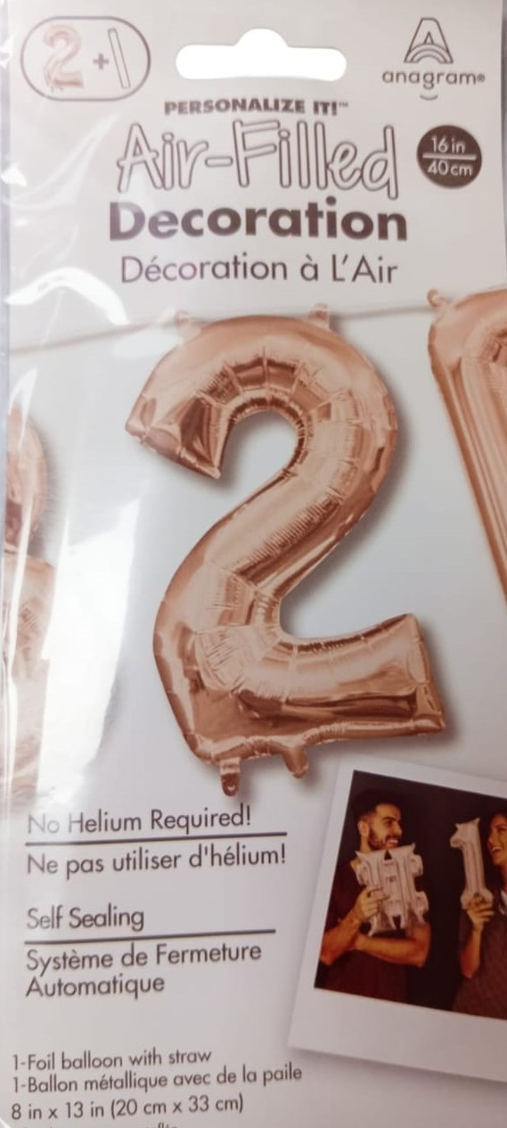 GLOBOS MINI SHAPE ROSEGOLD NO2 – Party Fiesta RD