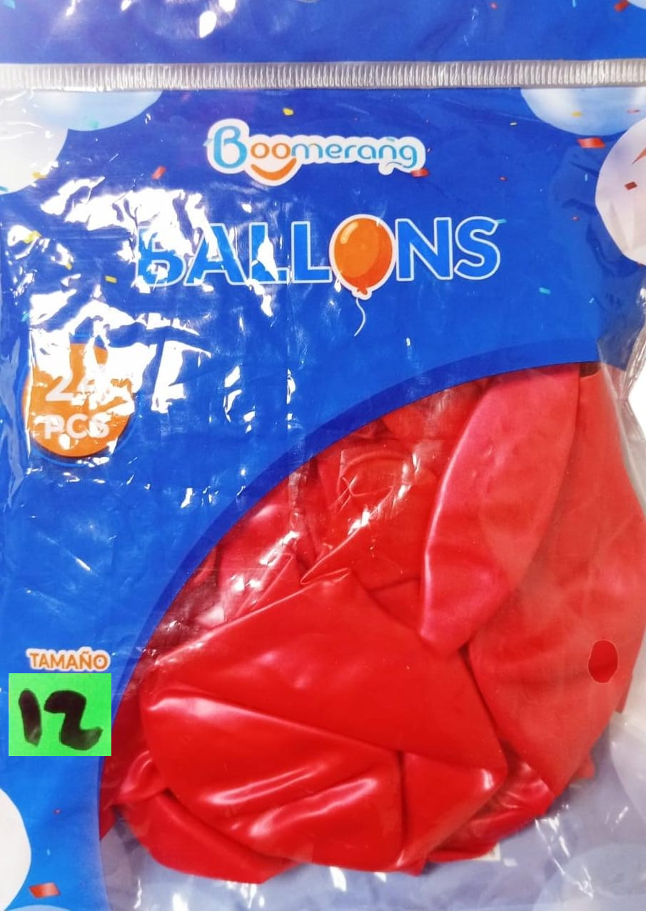 12PG ROJO PERLA 15UD SENSACION – Party Fiesta RD